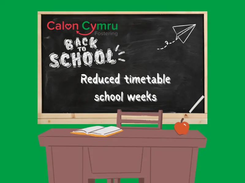 Back to school: Reduced timetable school weeks | Calon Cymru Fostering
